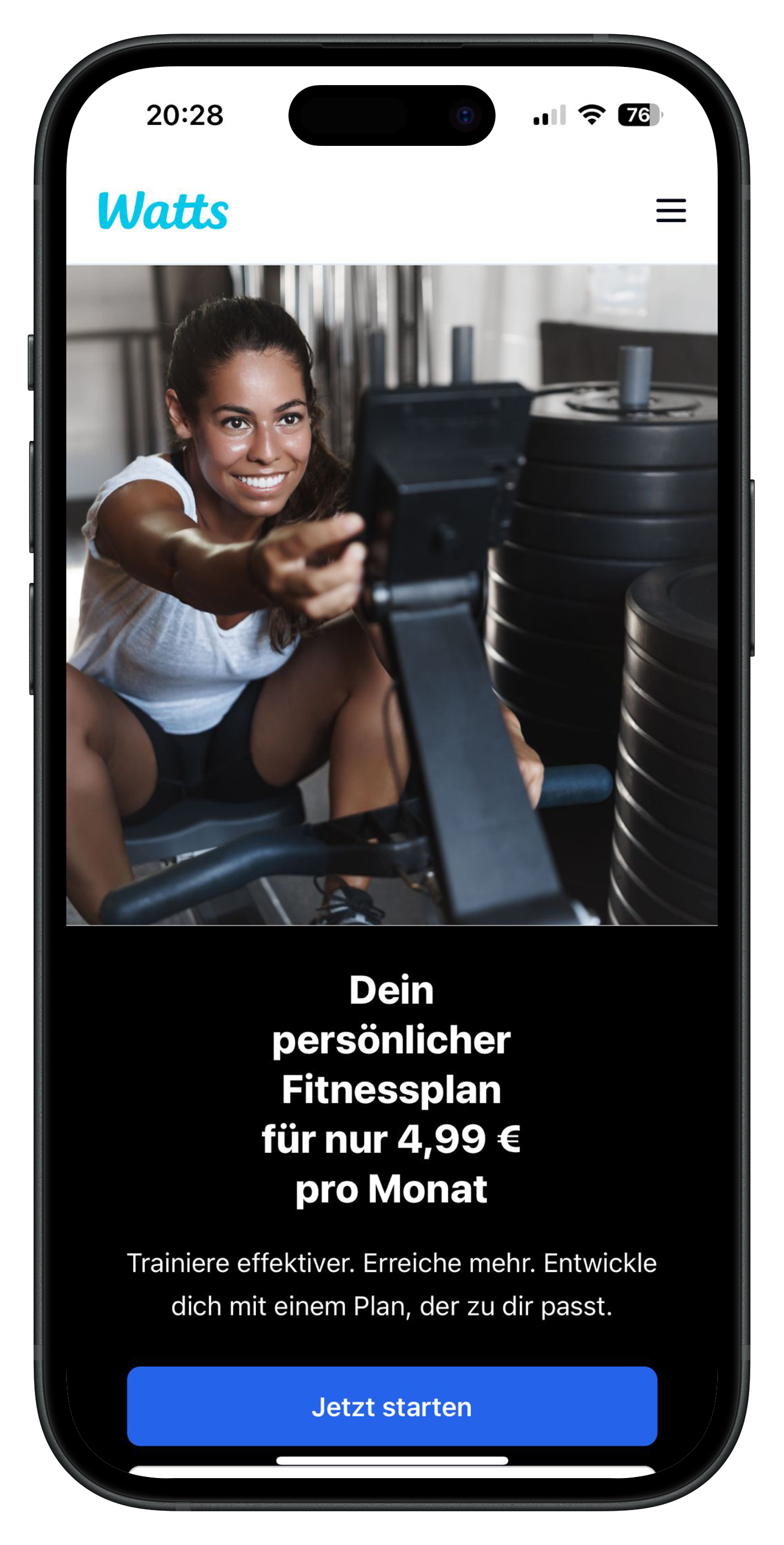 Watts - Your Personal Fitness Plan
